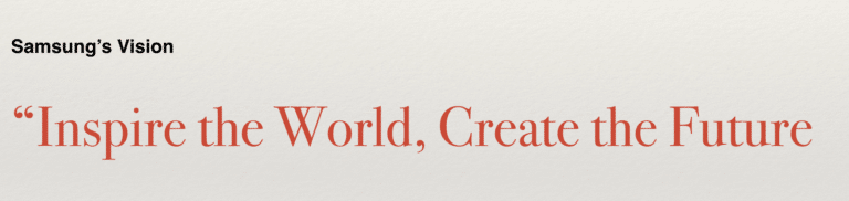 Samsung Mission Statement | Vision | Values | Strategy (2025 Analysis ...